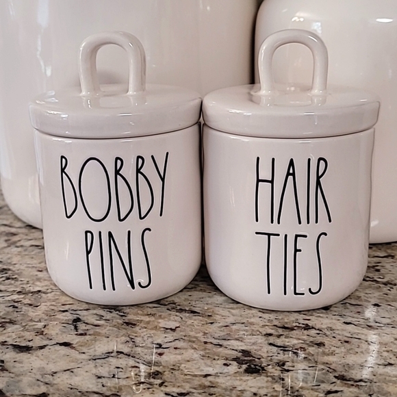 Rae Dunn | Bath | Rae Dunn Hair Ties Bobby Pins Set | Poshmark